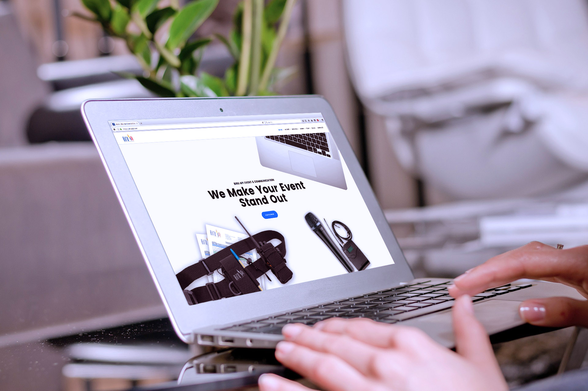 Wajah Baru Website Kami! - Biru Api Event & Communication